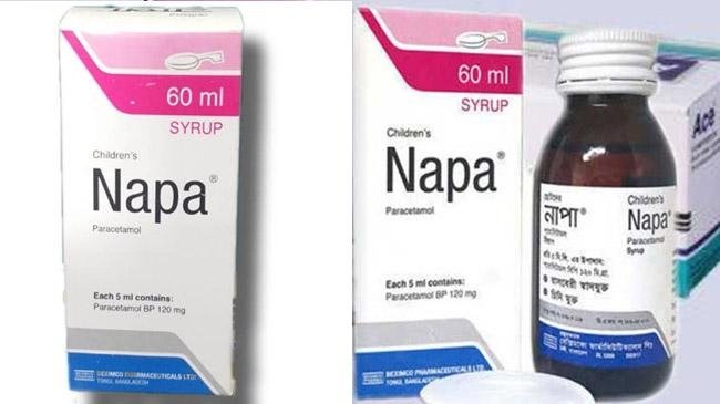 নির্দিষ্ট ব্যাচের নাপা সিরাপ বিক্রি বন্ধের নির্দেশ